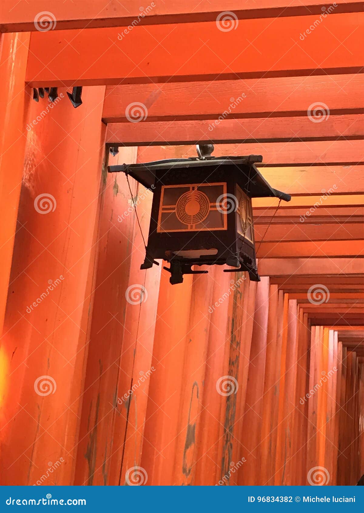 Red Tori temple kyoto stock photo. Image of door, wood - 96834382