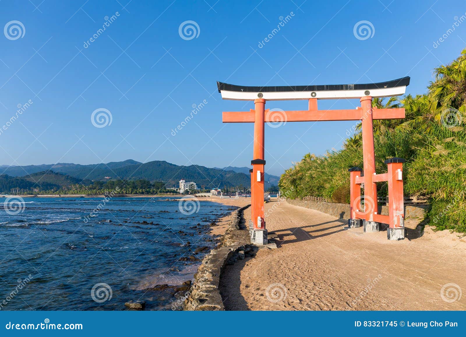 Red Torii in Aoshima Shrine Stock Image - Image of myth, shrine: 83321745
