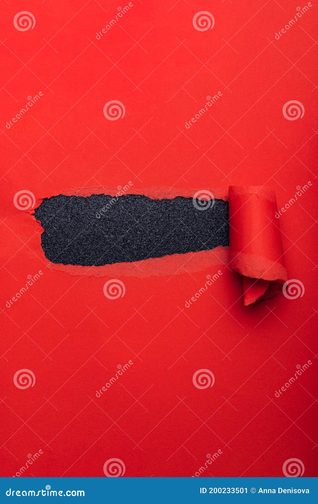 Red Torn Paper with Black Paper Stock Image - Image of note, discount ...
