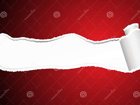 Red torn paper effect stock vector. Illustration of broken - 25626135
