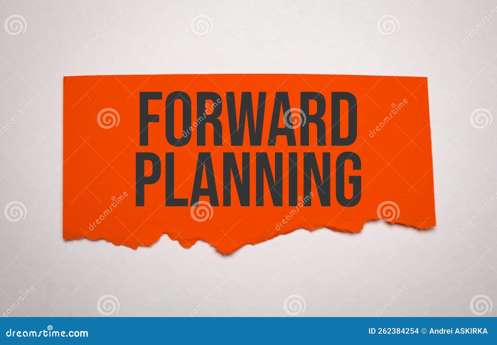 Red Torn Paper with Forward Planning Words Stock Photo - Image of word ...