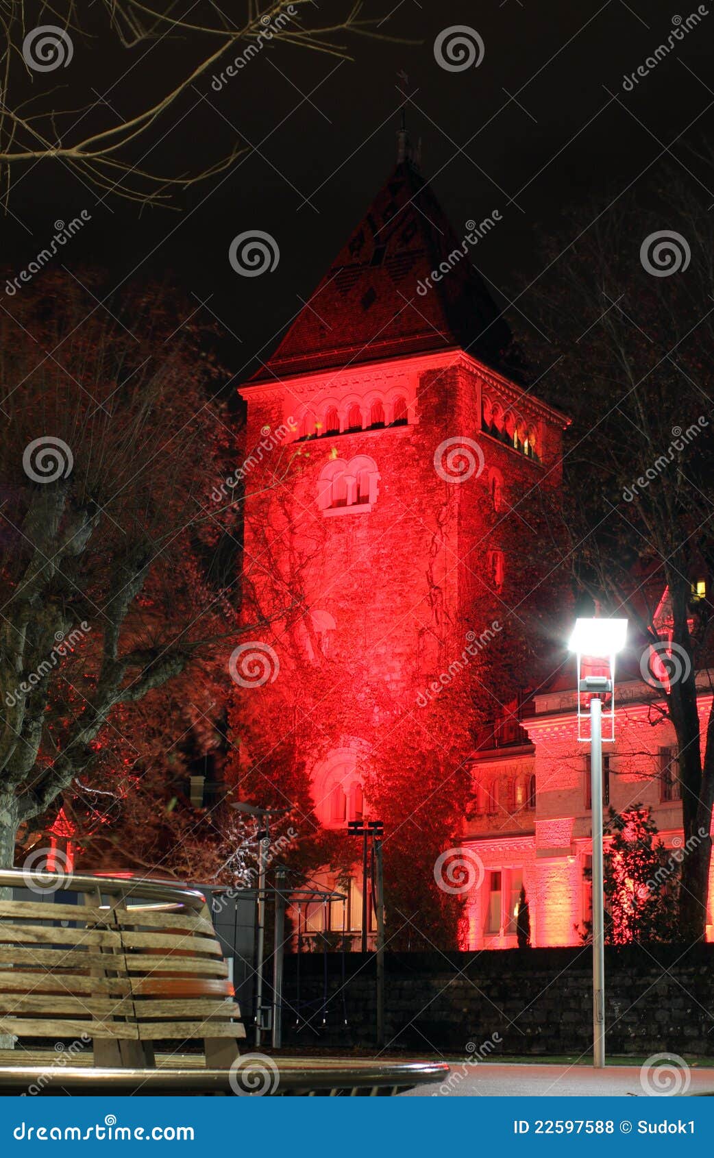 Red tower stock photo. Image of fortified, city, style - 22597588