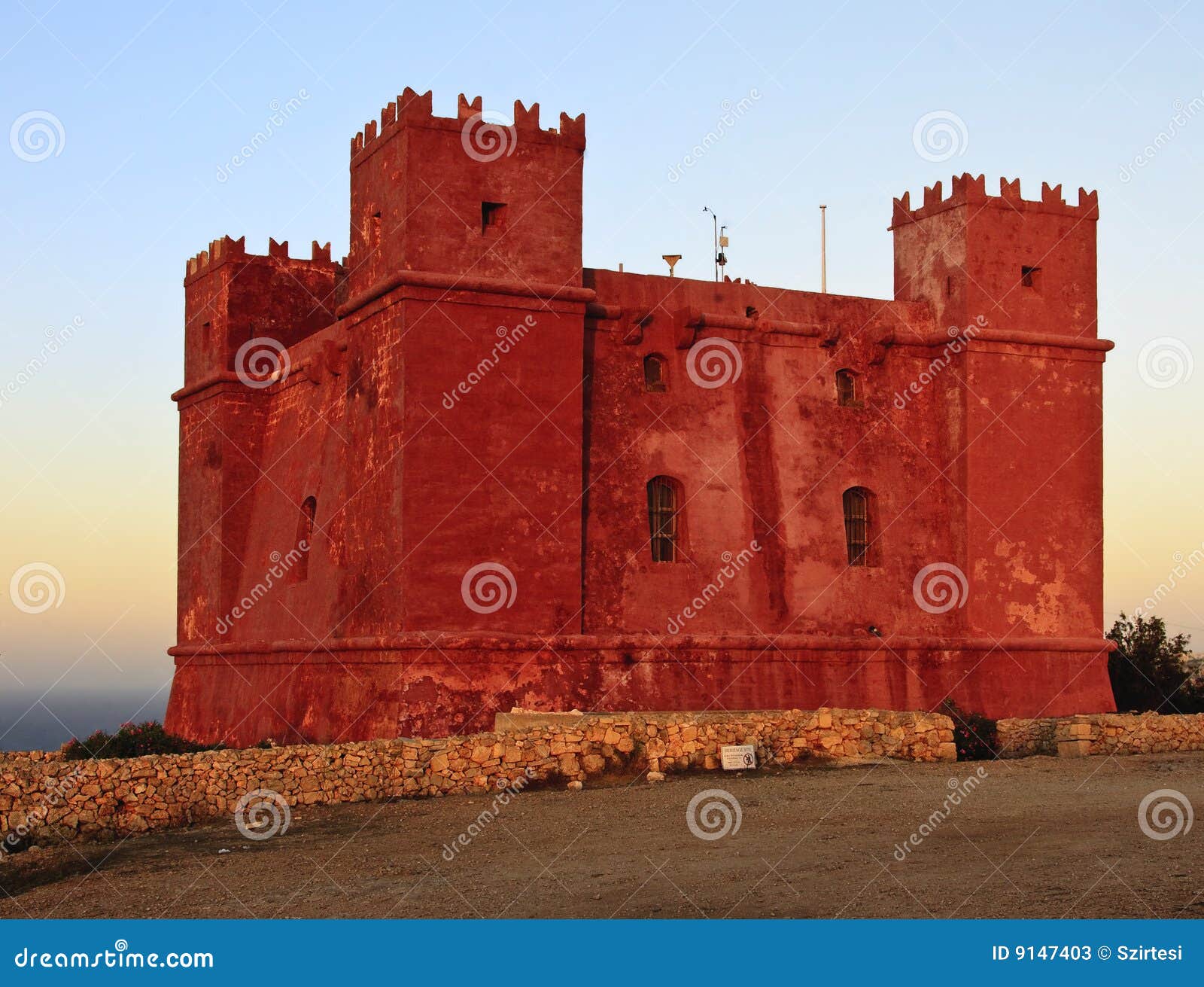 Red Tower stock image. Image of legends, agatha, buidling - 9147403