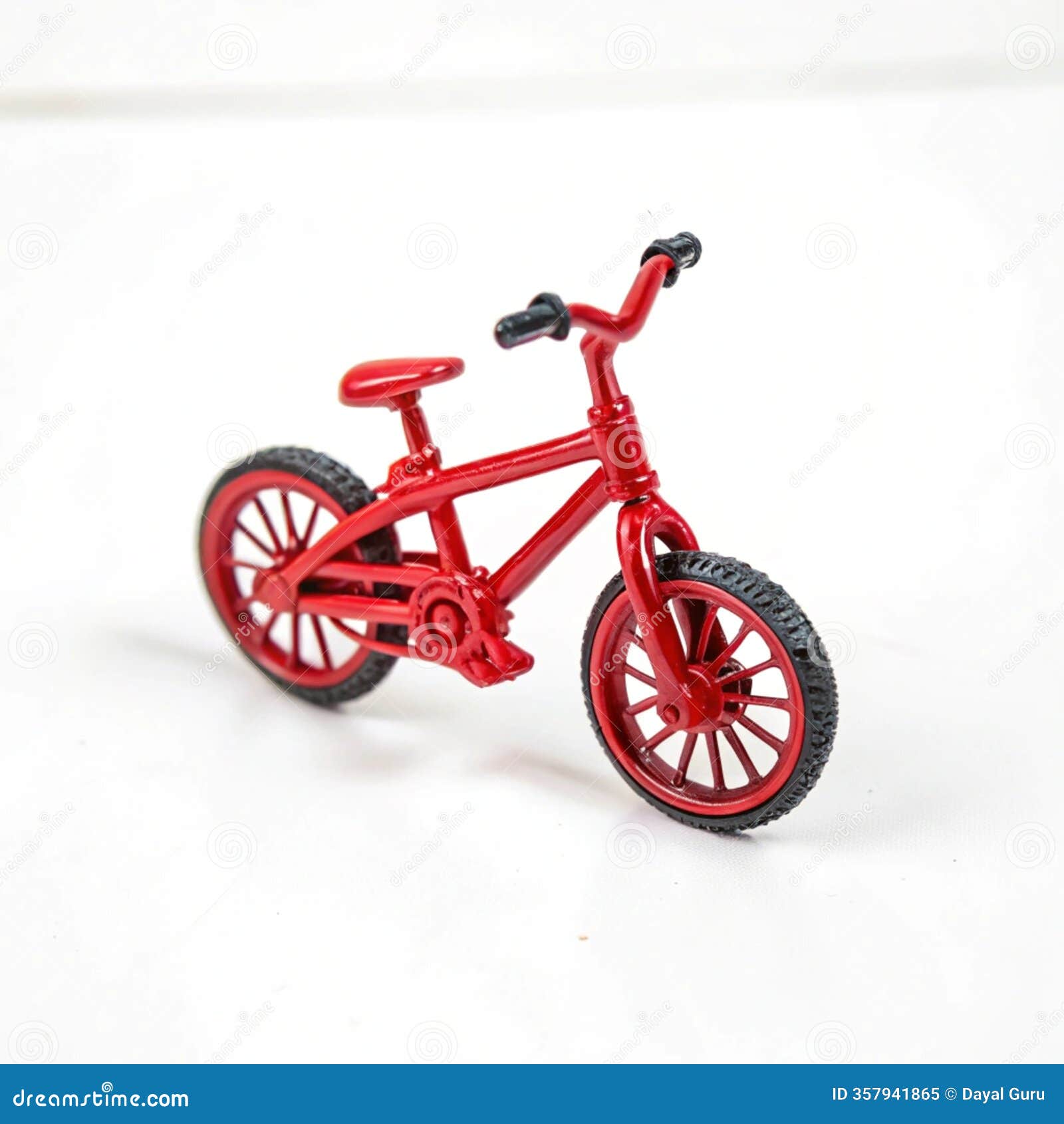 Red Toy Bicycle on Transparent Background Stock Illustration ...
