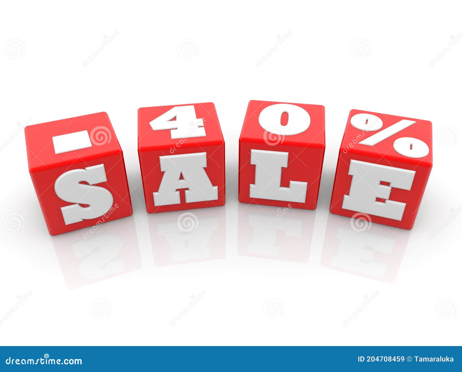 Red Toy Blocks with -40 Concept Stock Illustration - Illustration of ...