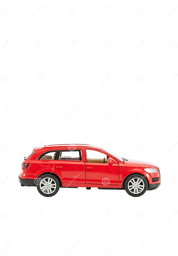 Red toy car stock image. Image of automobile, sedan, iron - 14002759