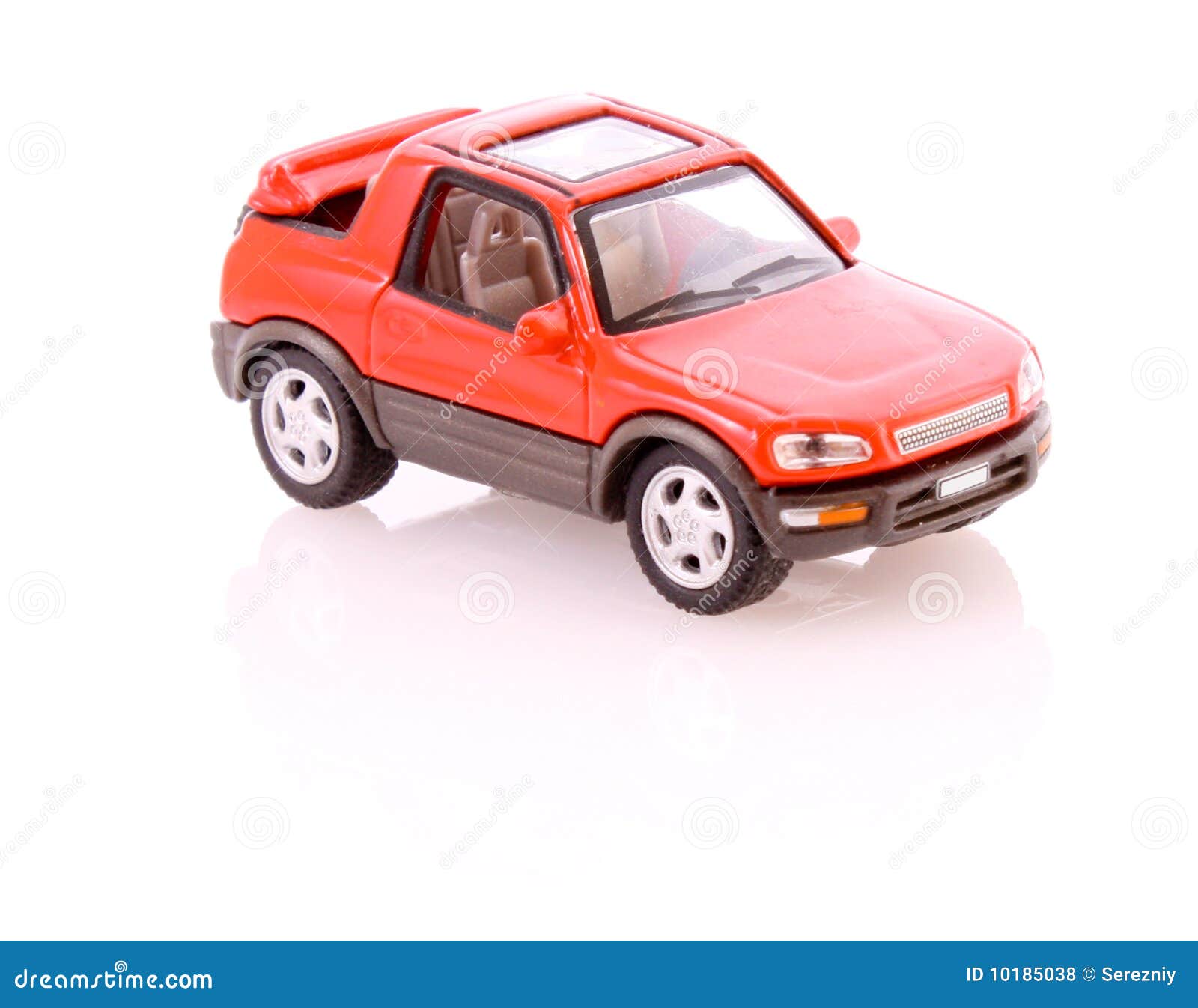 Red toy car isolated stock photo. Image of small, model - 10185038