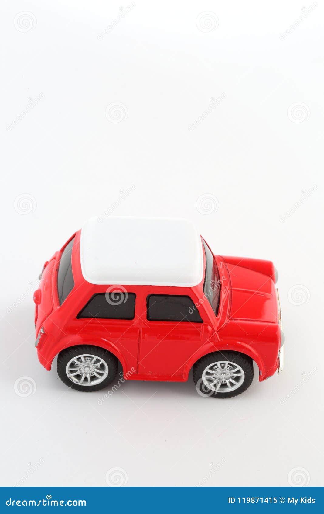 Red toy car stock image. Image of children, child, dark - 119871415