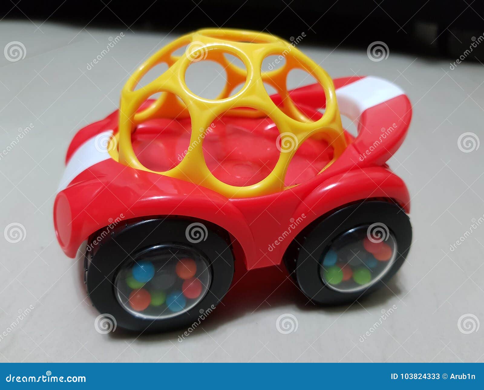 Red toy car stock image. Image of round, fast, baby - 103824333