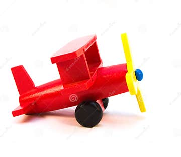 Red Toy Plane stock image. Image of childs, basic, colourful - 13555635