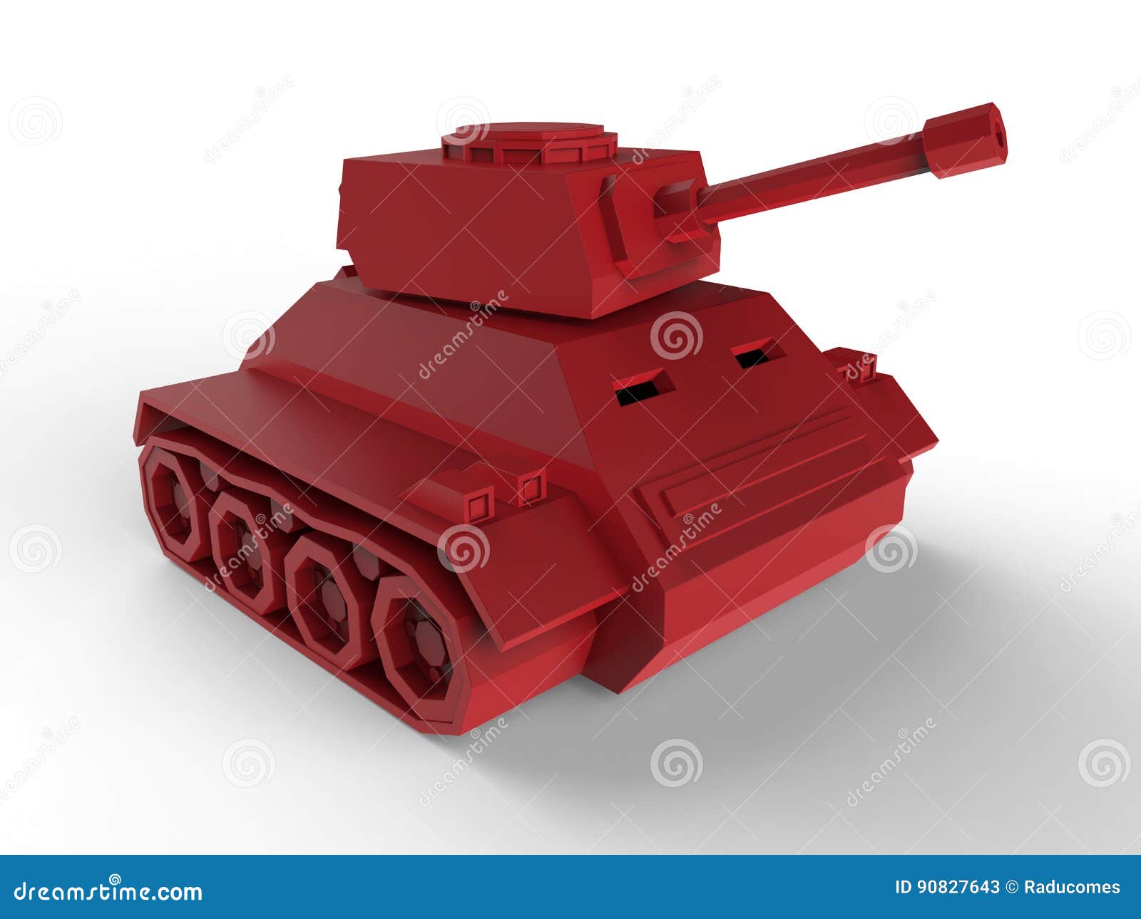 Red toy tank stock illustration. Illustration of object - 90827643