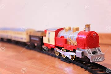 Red toy train stock photo. Image of closeup, engine, pattern - 8369588