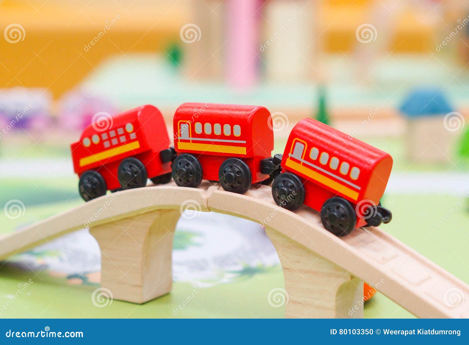 Red toy train stock photo. Image of focus, education - 80103350