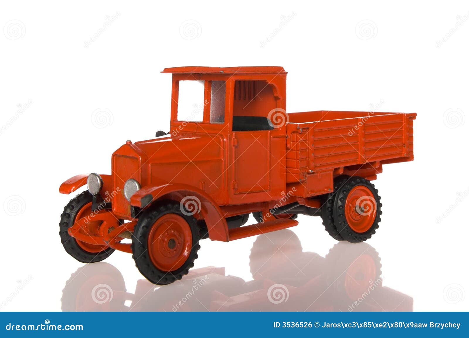 Red toy truck stock photo. Image of toytruck, miniature - 3536526