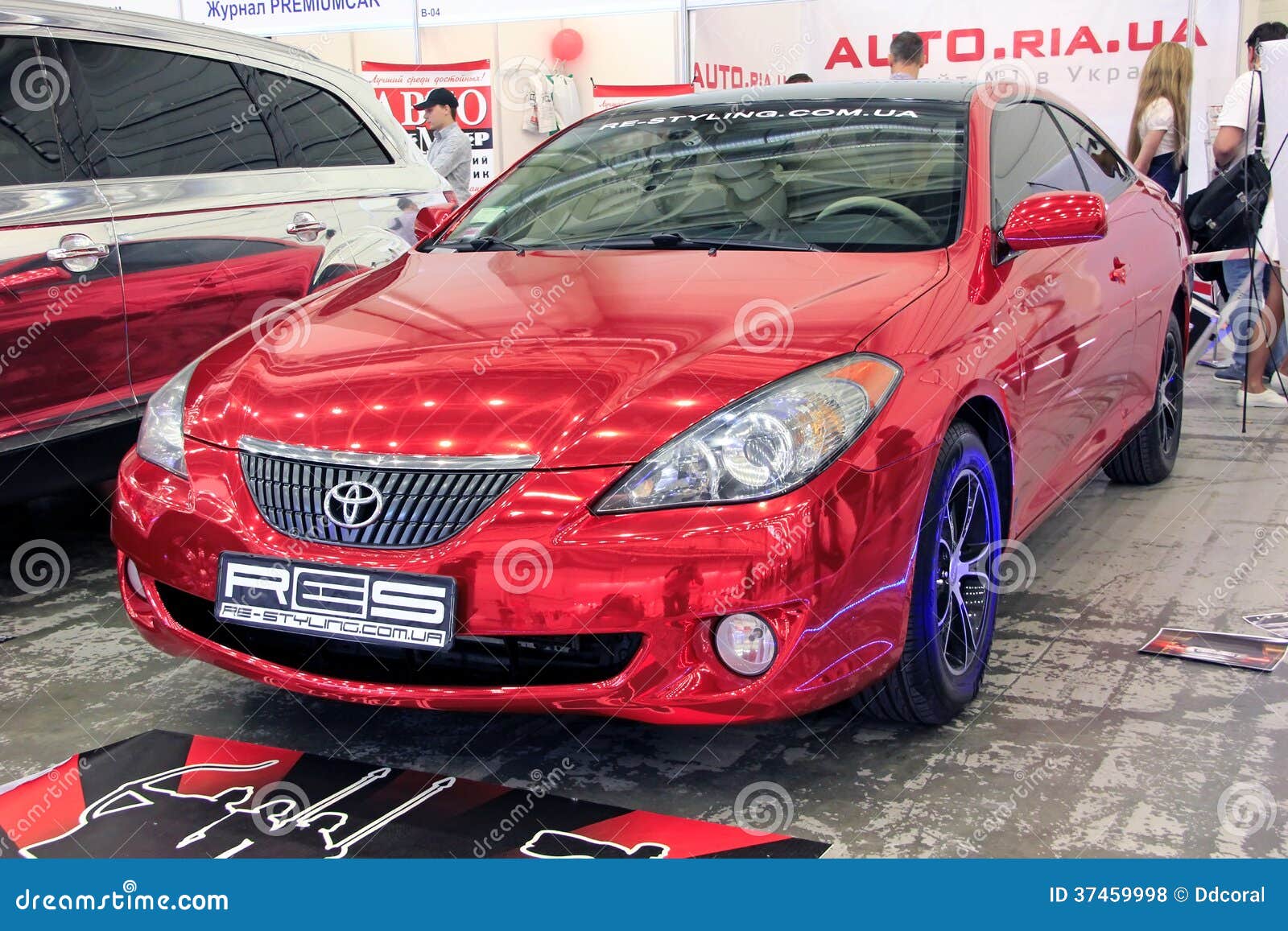 Red Toyota Solara editorial stock photo. Image of modern - 37459998