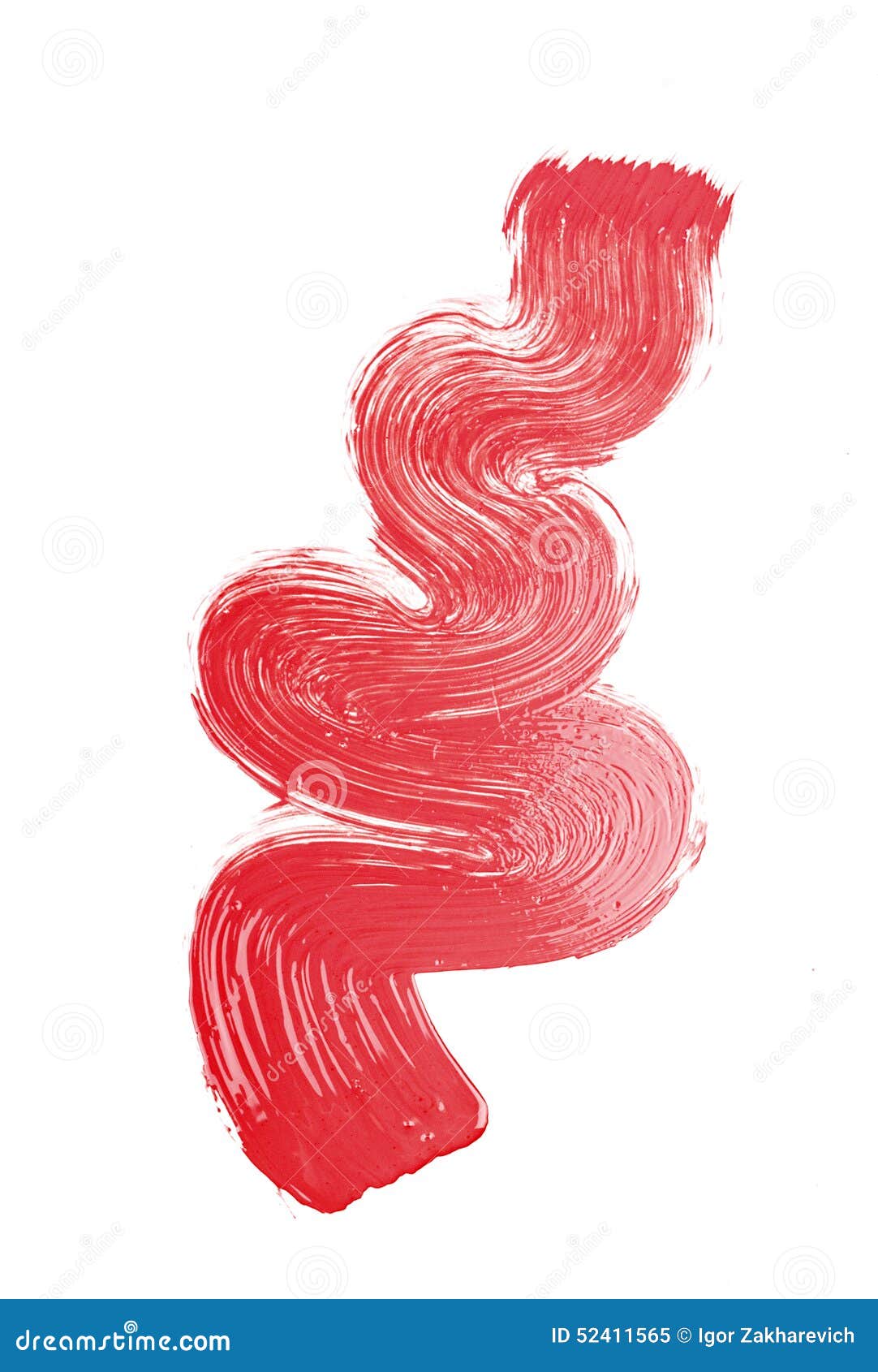 Red trace of paint stock illustration. Illustration of design - 52411565