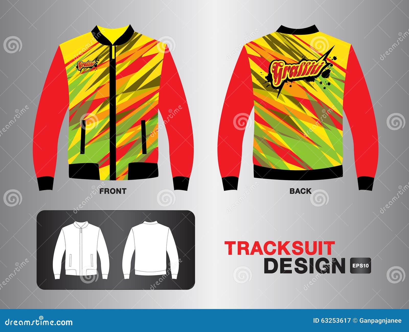 Red Tracksuit Vector Design Vector Stock Vector - Illustration of ...