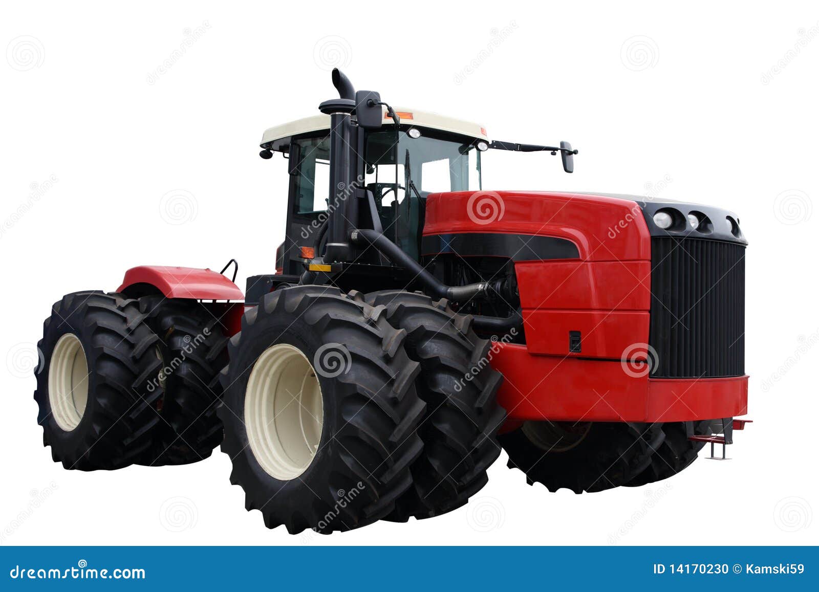 Red tractor stock photo. Image of agricultural, farm - 14170230