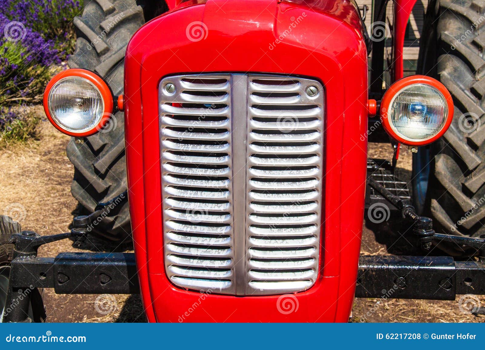 Red tractor stock photo. Image of industry, tractor, silver - 62217208