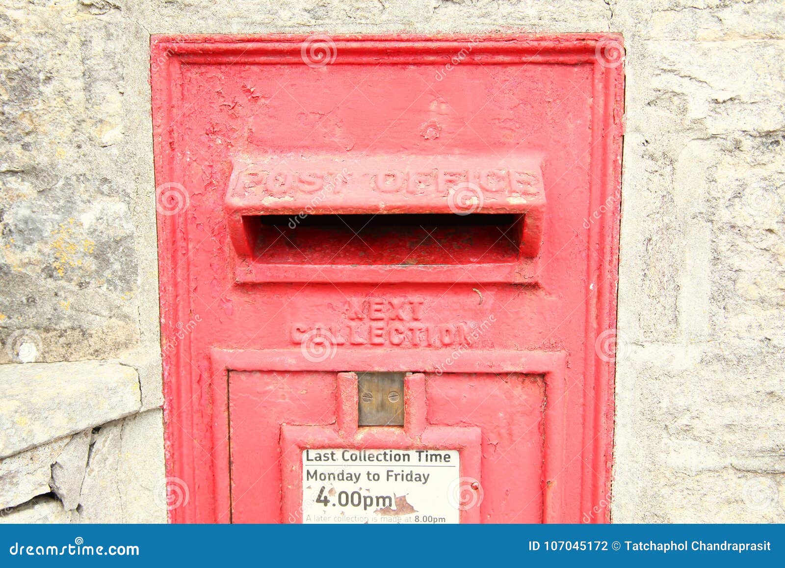 Old postbox scene. stock photo. Image of postal, metal - 107045172