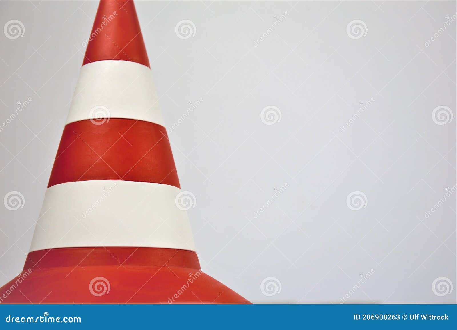 Red Traffic Cone Isolated on White Stock Illustration - Illustration of ...
