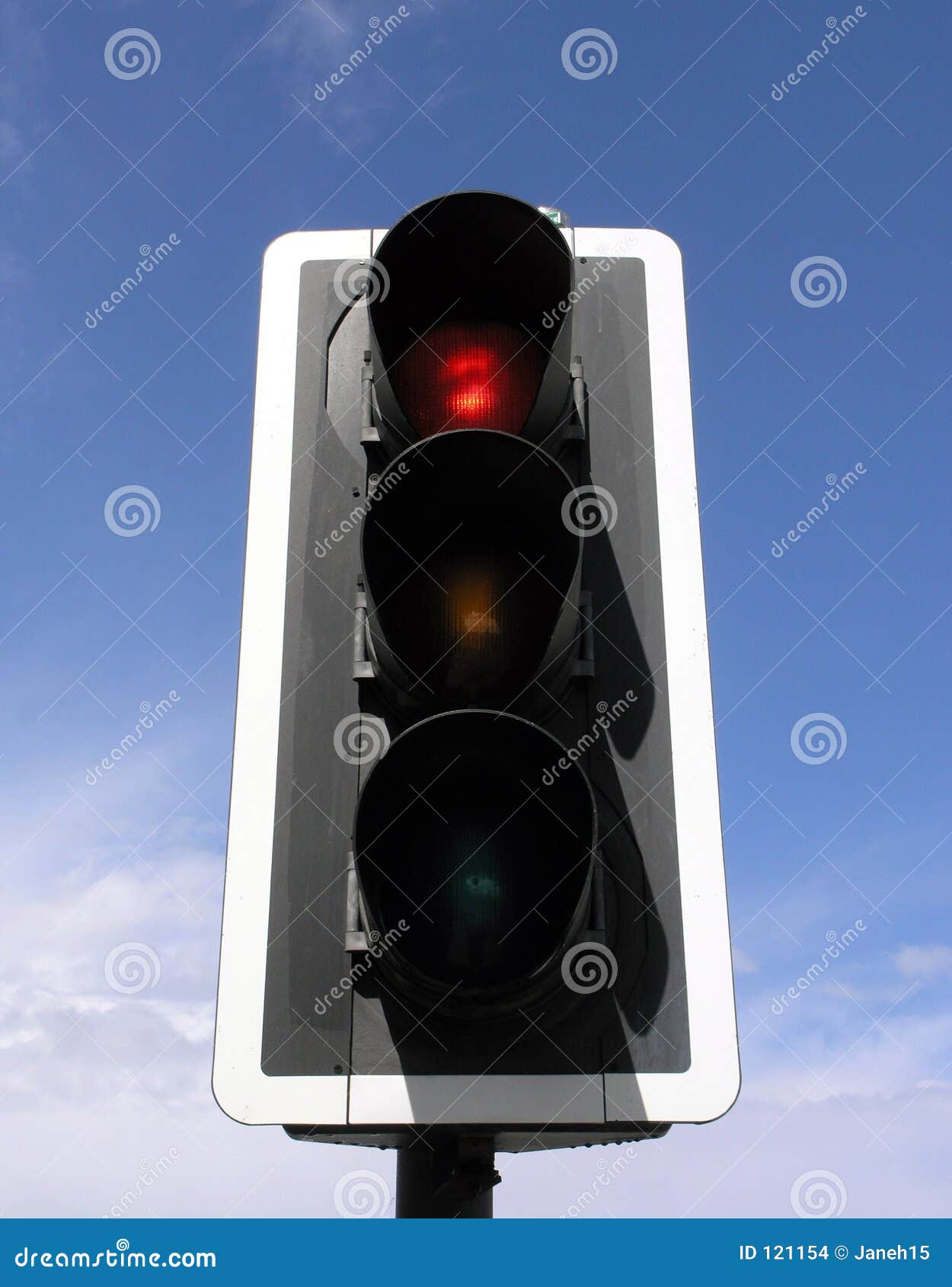 Red traffic light stock photo. Image of control, stop, halt - 121154