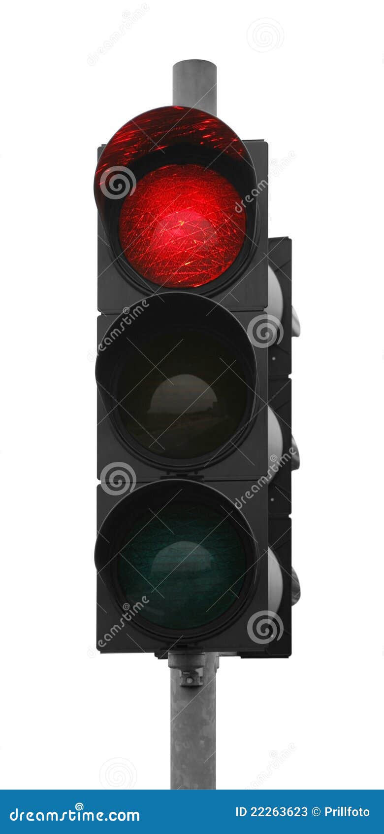 Red traffic light stock image. Image of control, color - 22263623
