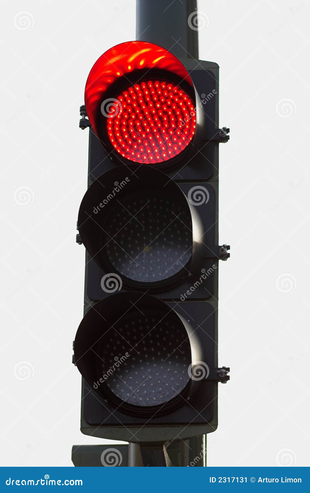 Red traffic light stock image. Image of stop, traffic - 2317131
