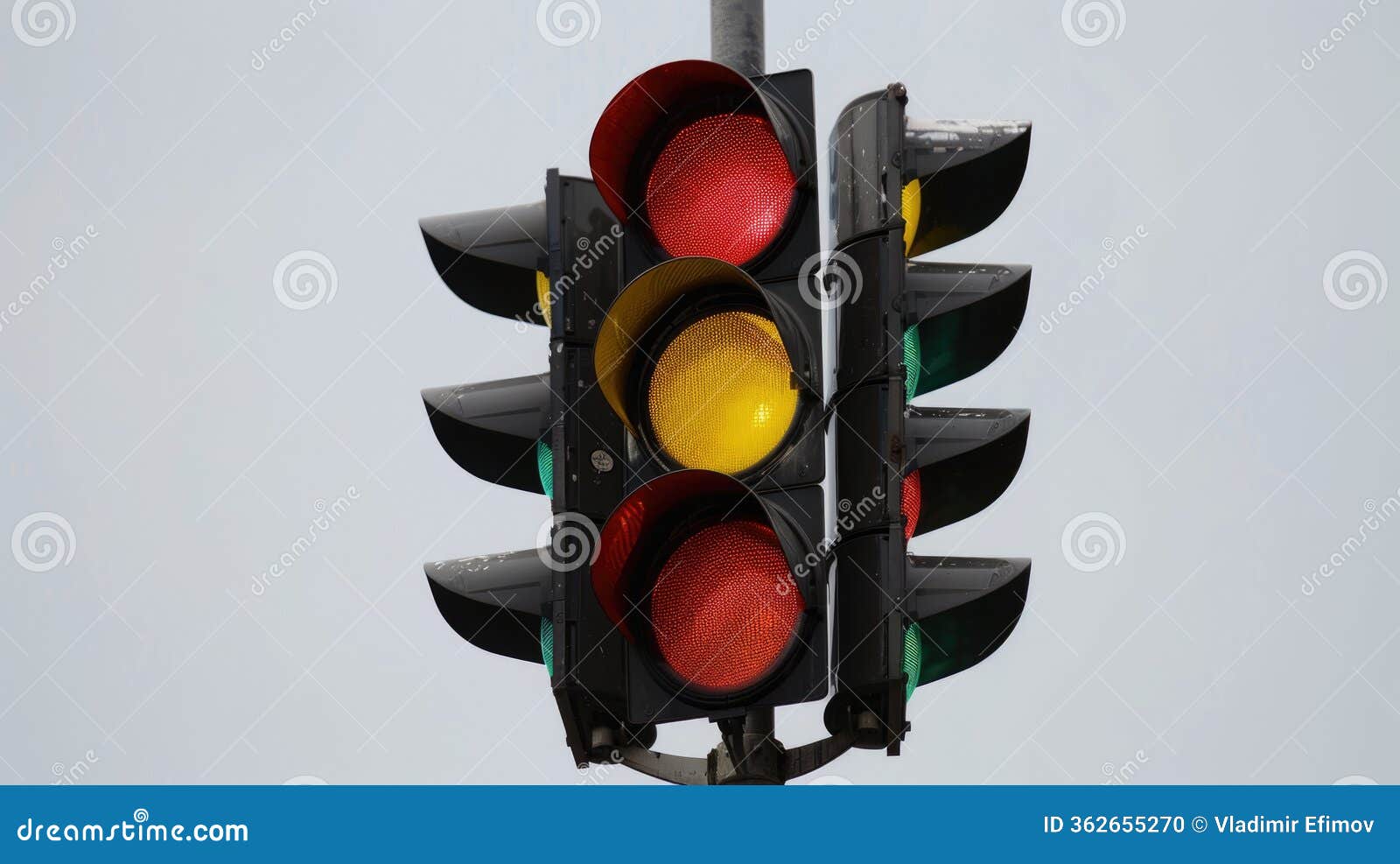 Red Traffic Light stock photo. Image of safety, commute - 362655270