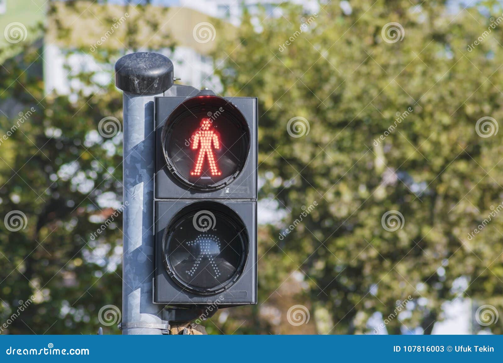 Red Traffic Light stock image. Image of lamp, signal - 107816003