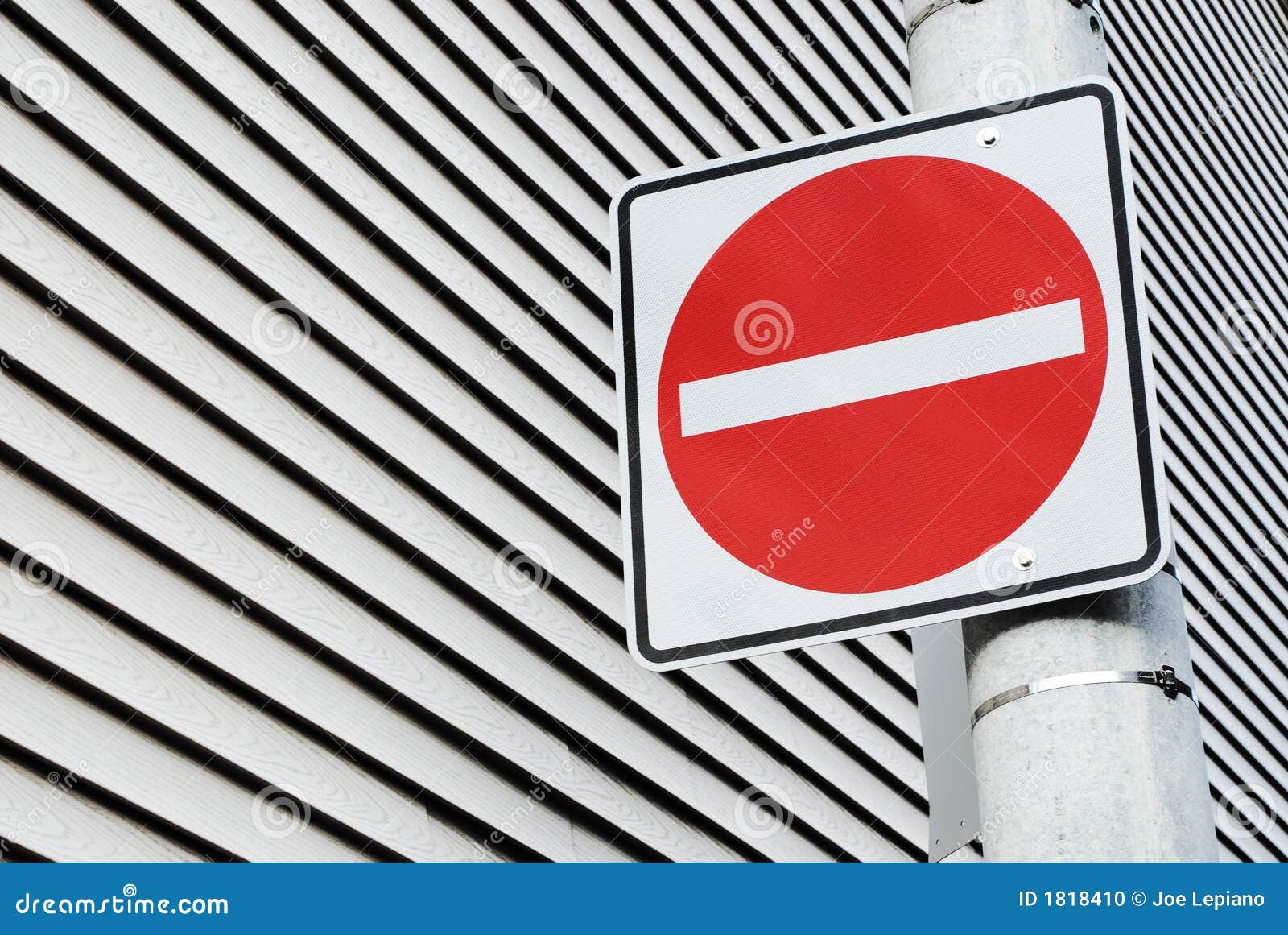 Red Traffic Sign stock photo. Image of caution, enter - 1818410