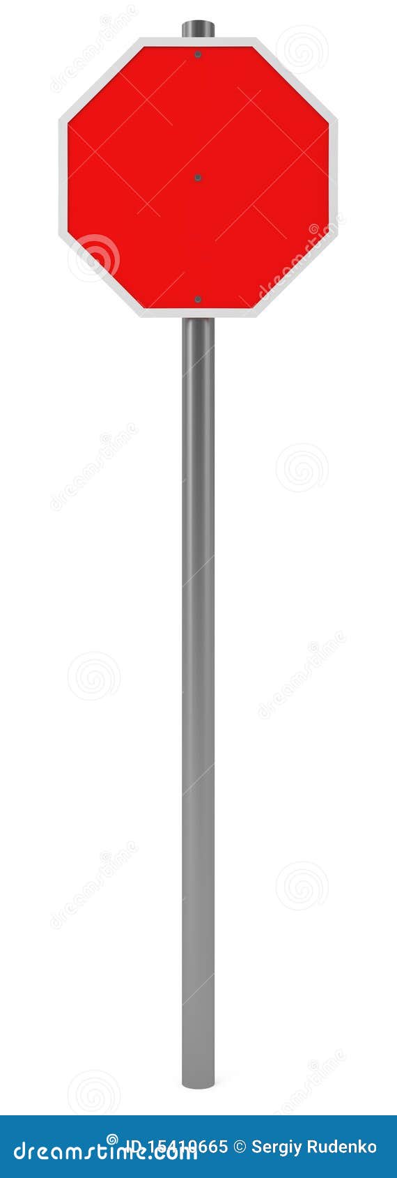 Red Traffic Sign Isolated on White Stock Illustration - Illustration of ...