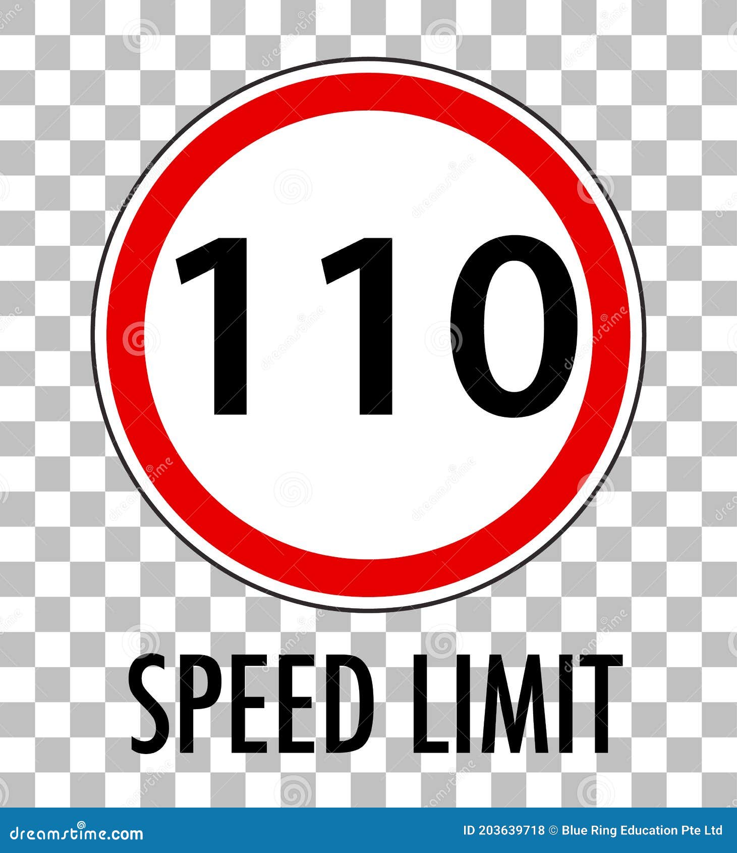 Red Traffic Sign on Transparent Background Stock Vector - Illustration ...