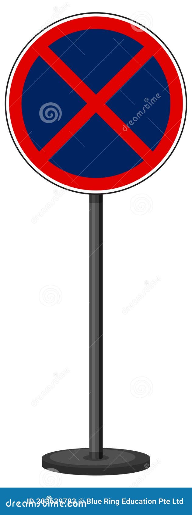 Red Traffic Sign on White Background Stock Vector - Illustration of ...