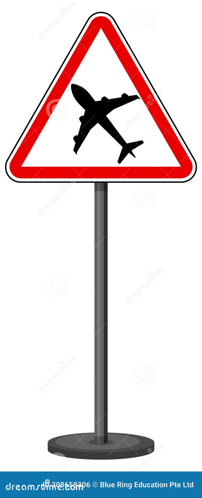 Red Traffic Sign on White Background Stock Vector - Illustration of ...