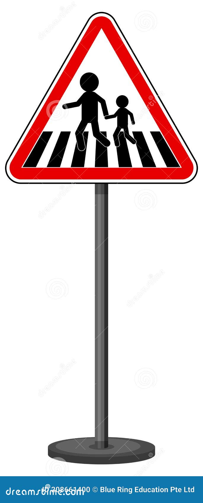 Red Traffic Sign on White Background Stock Vector - Illustration of ...