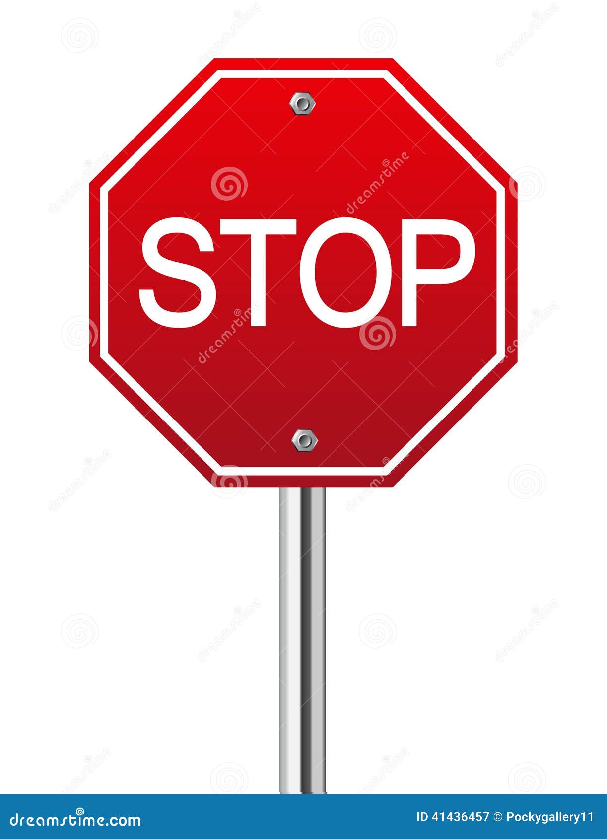 Red Traffic Stop Sign on White Stock Vector - Illustration of pattern ...