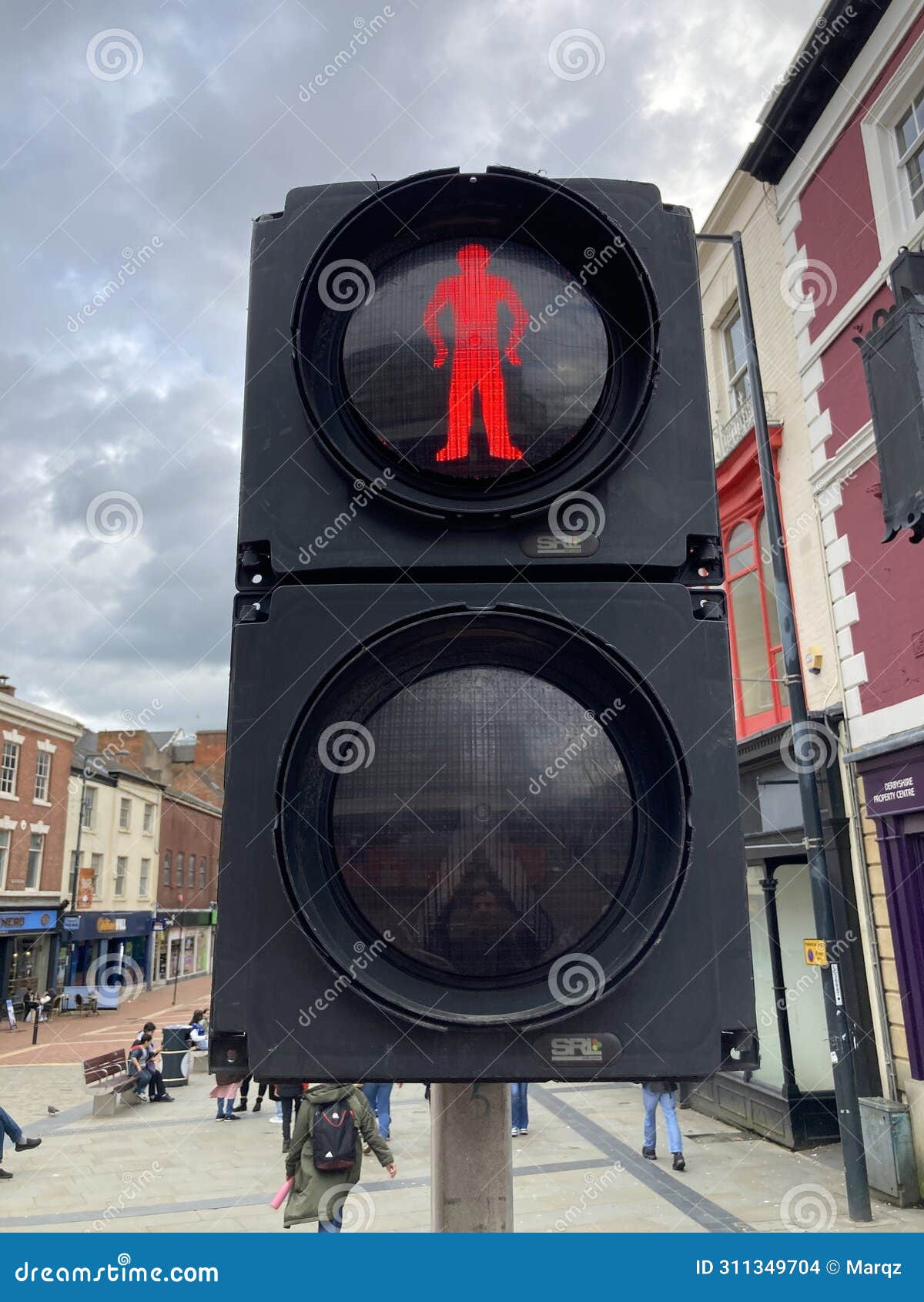 Red trafic light editorial stock image. Image of icon - 311349704