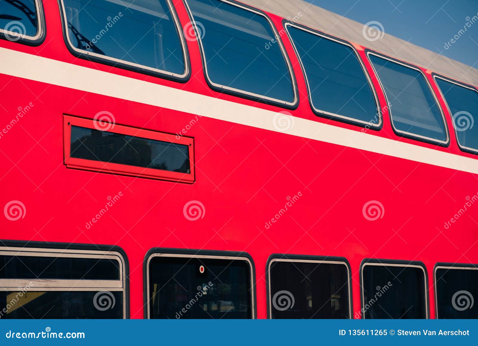 Red train carriage stock image. Image of modern, trip - 135611265