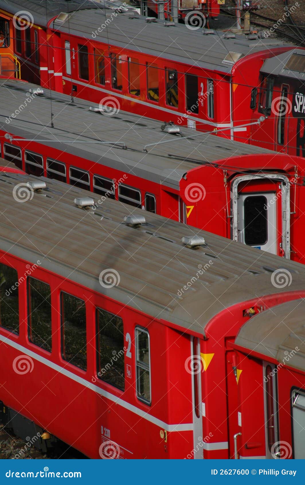 Red Trains stock photo. Image of caboose, locomotive, track - 2627600