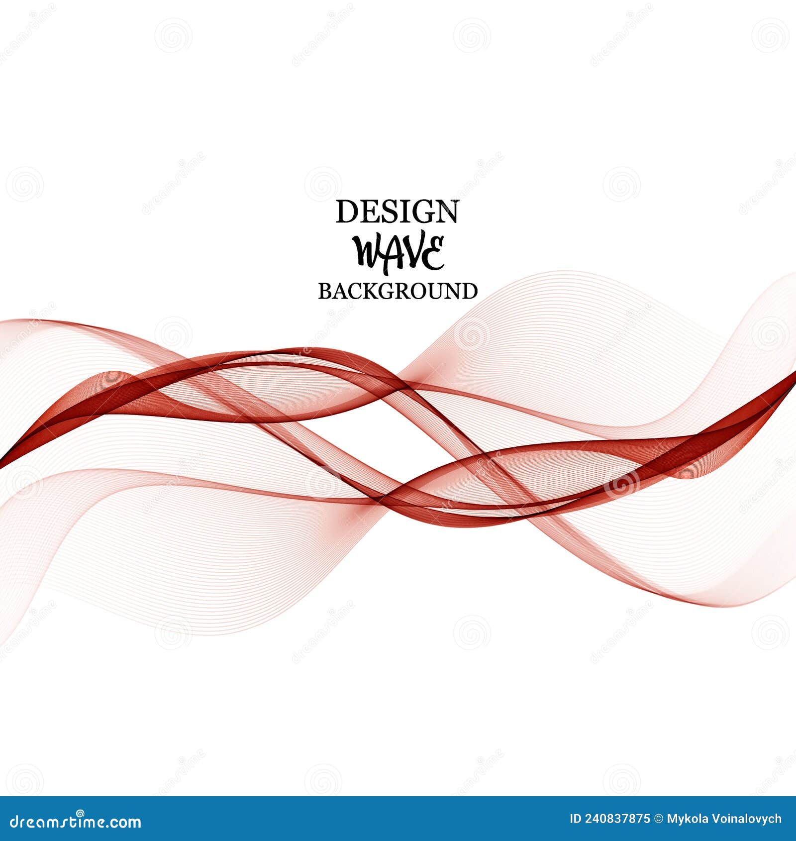Red Transparent Wave Abstract Background Design, Beautiful Element for ...