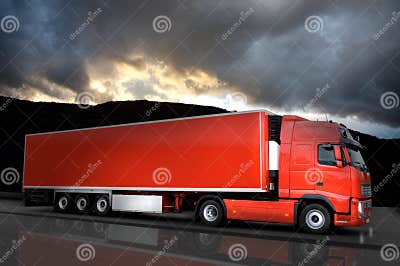 Red transport stock photo. Image of industry, freight - 7725044