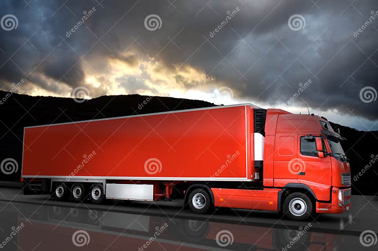 Red transport stock photo. Image of industry, freight - 7725044
