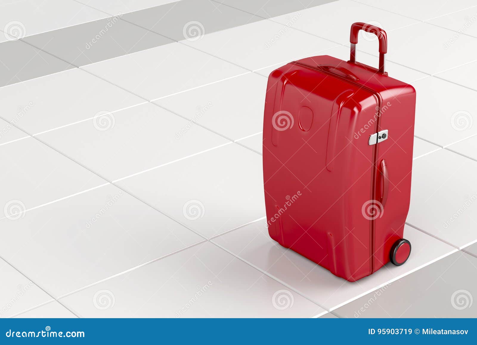 Red travel bag stock illustration. Illustration of baggage - 95903719