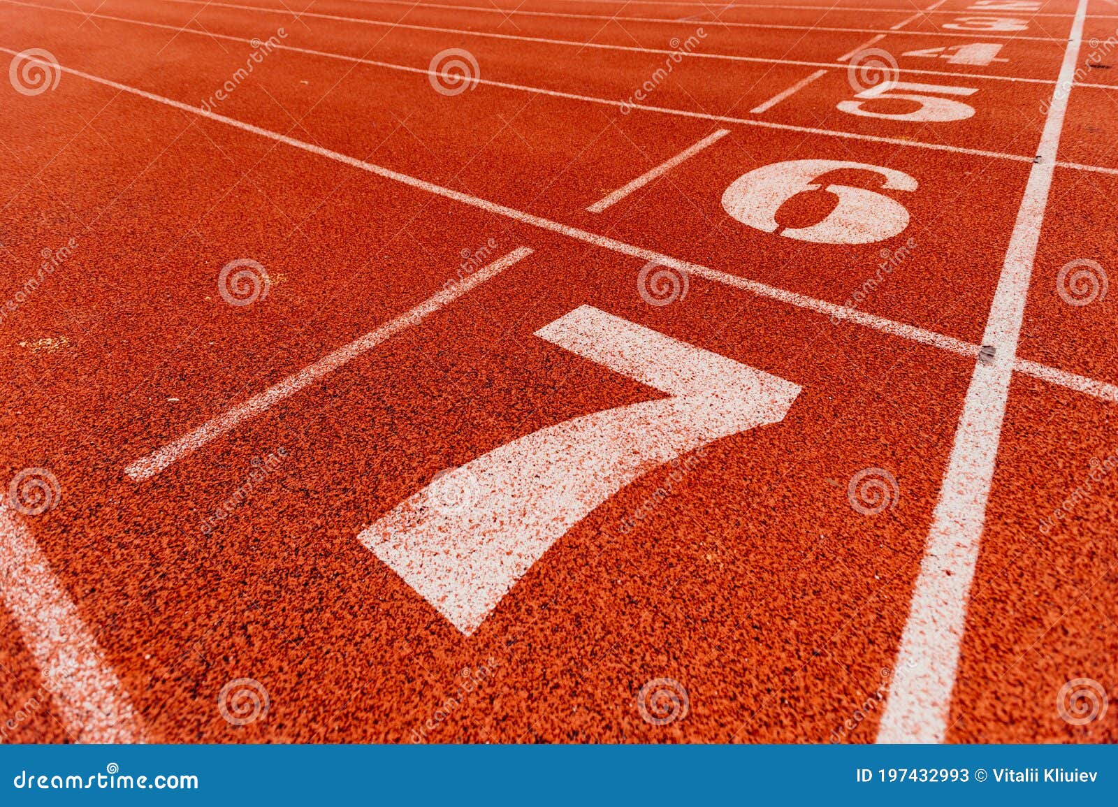 Red Treadmill at the Stadium Stock Image - Image of arena, athletics ...