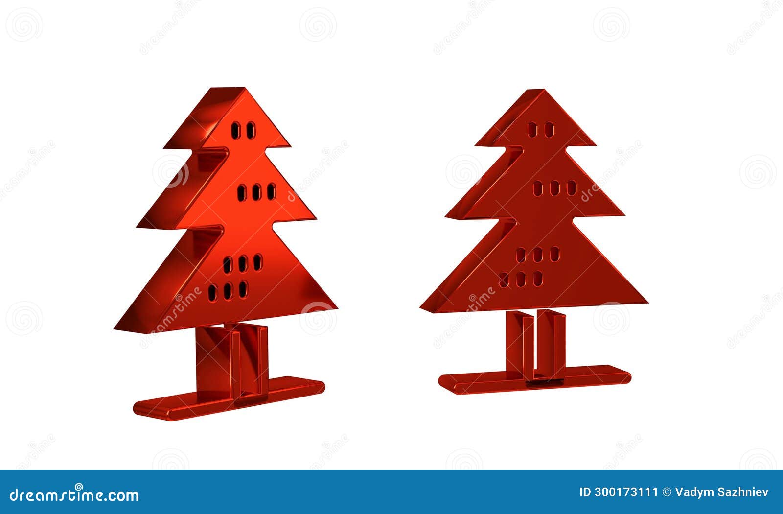 Red Tree Icon Isolated on Transparent Background. Forest Symbol Stock ...