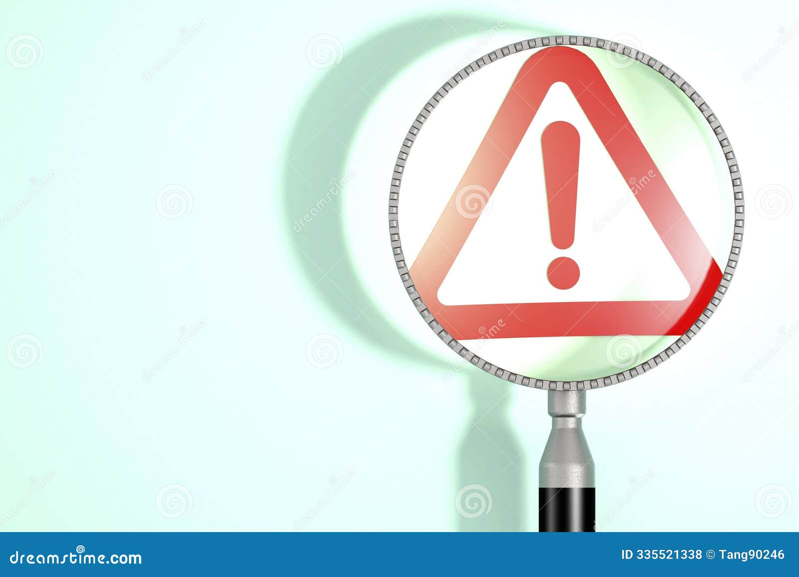 Triangle Caution Warning Sign Inside Punched Paper For Notification ...