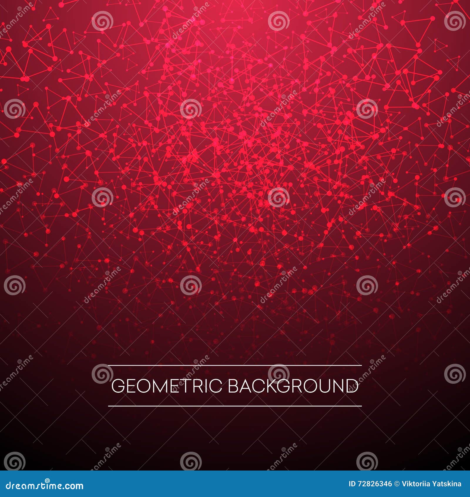 Red Triangle Connection Abstract Background. Vector Illustration Stock ...