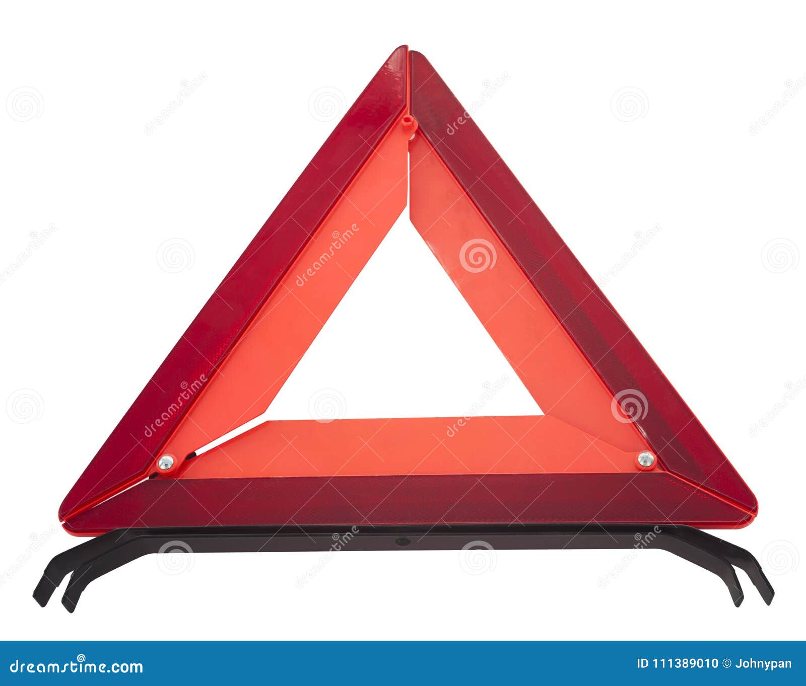 Red Triangle for Emergency Kit, Auto Tools Stock Photo - Image of ...