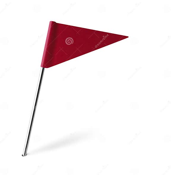 Red Triangle Flag stock illustration. Illustration of aiming - 34638205